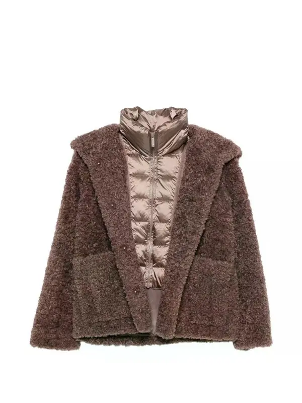 BOMBOOGIE Hooded Teddy-texture Jacket