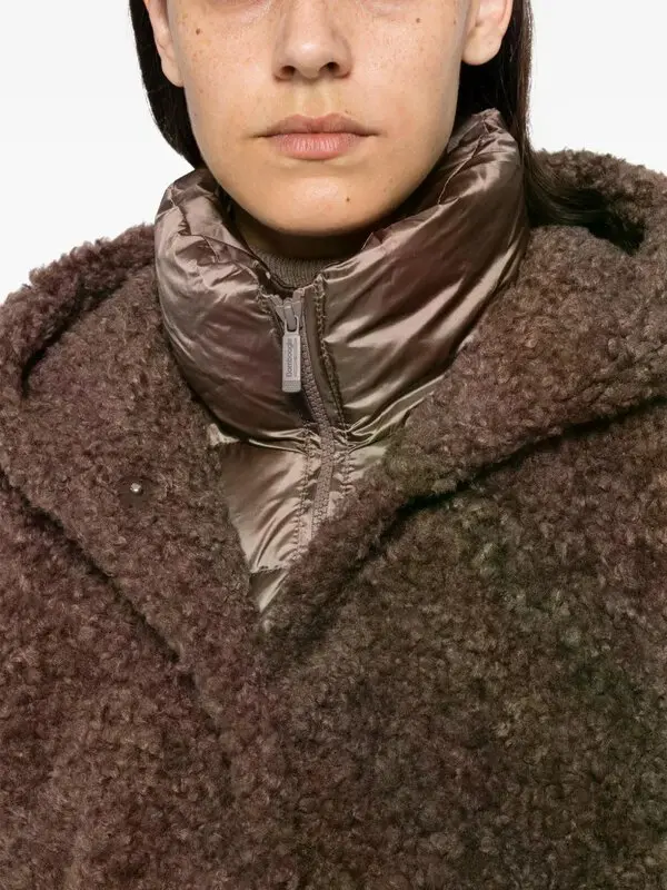 BOMBOOGIE Hooded Teddy-texture Jacket