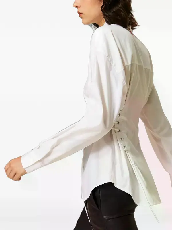 TWINSET X Myfo Poplin Shirt With Ties