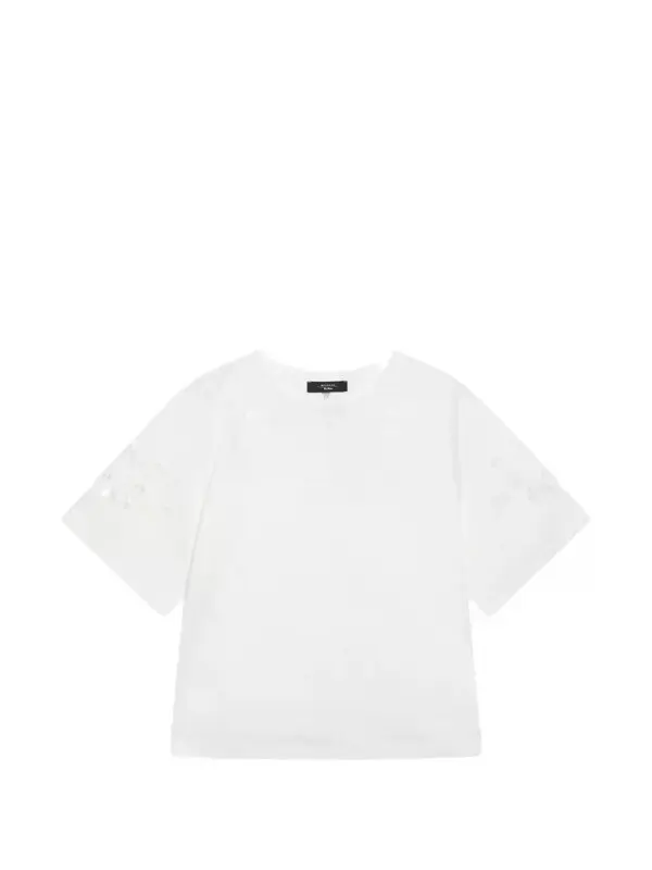 Max Mara Embroidered Short-sleeve T-shirt - White