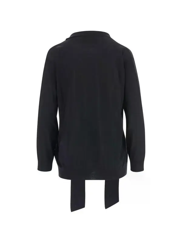 Valentino Garavani Scarf-detail Wool Jumper
