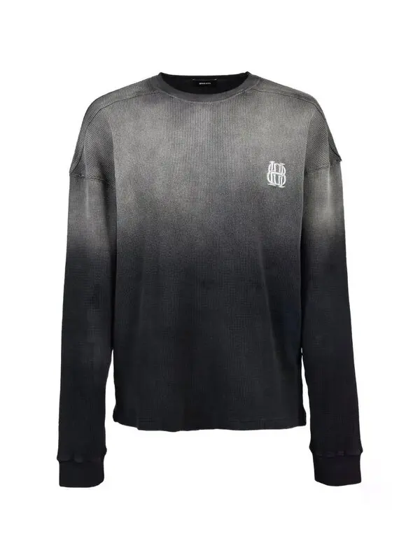 BREATH Ogo-embroidered Sweatshirt - Black