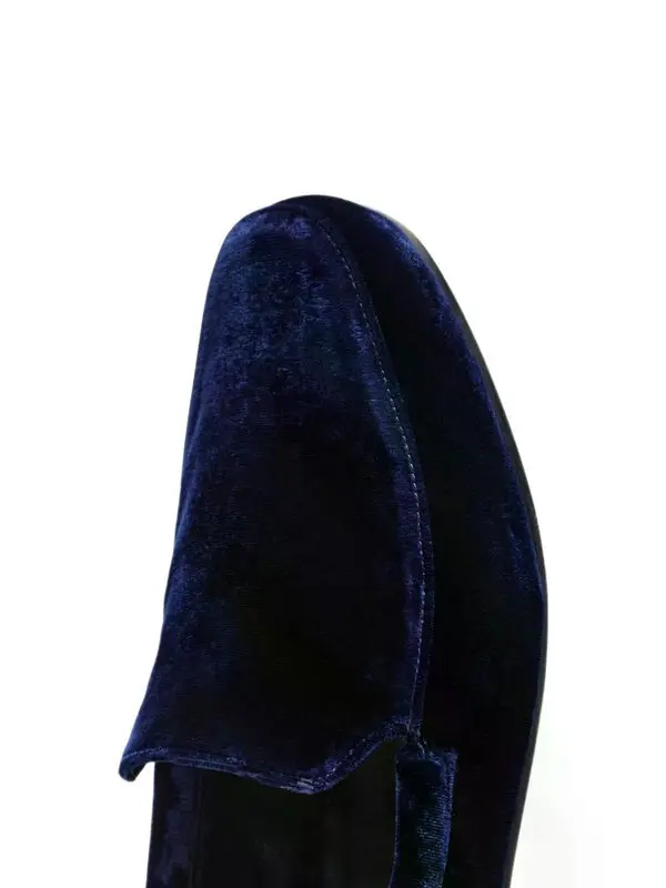 Loulou De Saison Bert Velvet Loafers