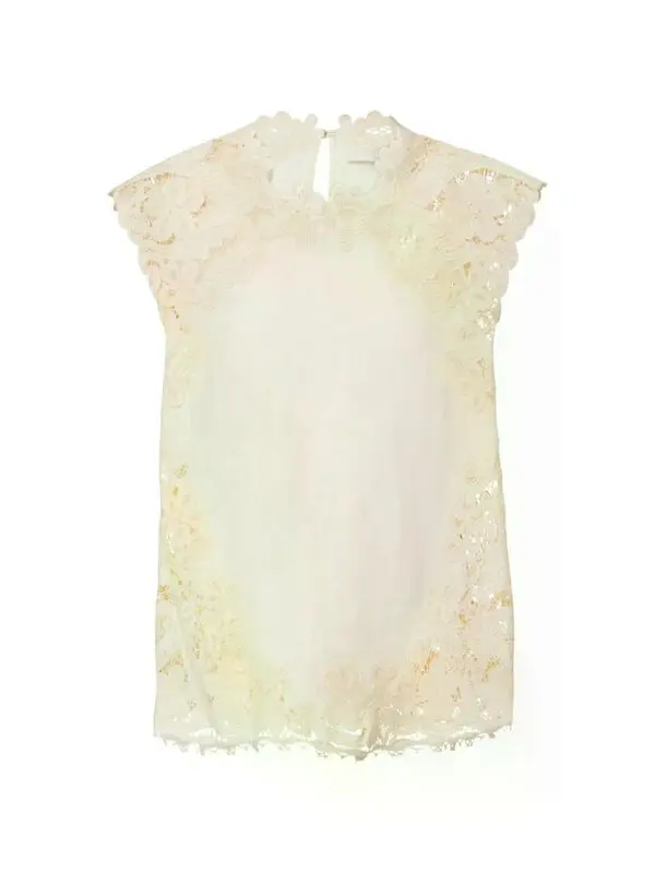 Ulla Johnson Amelie Guipure Lace-trim Top