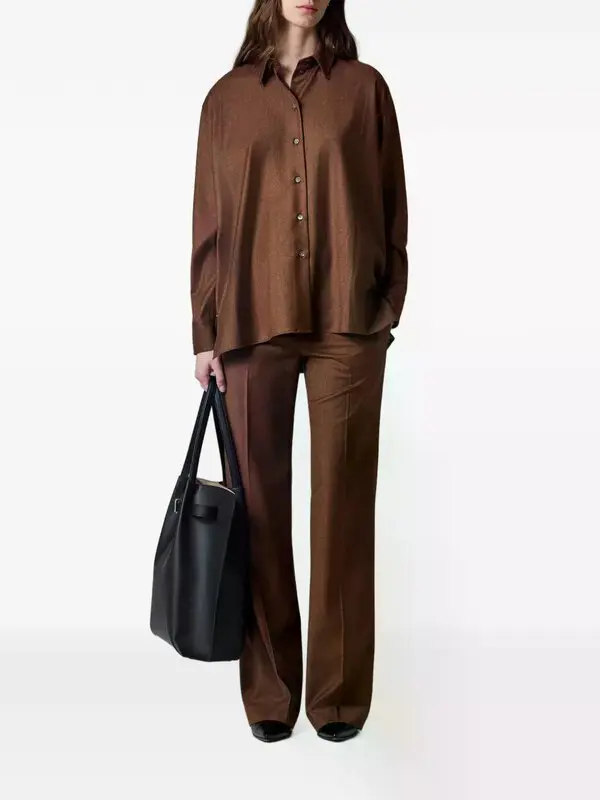 Paul Smith Wool-cashmere Flannel Bootcut Trousers