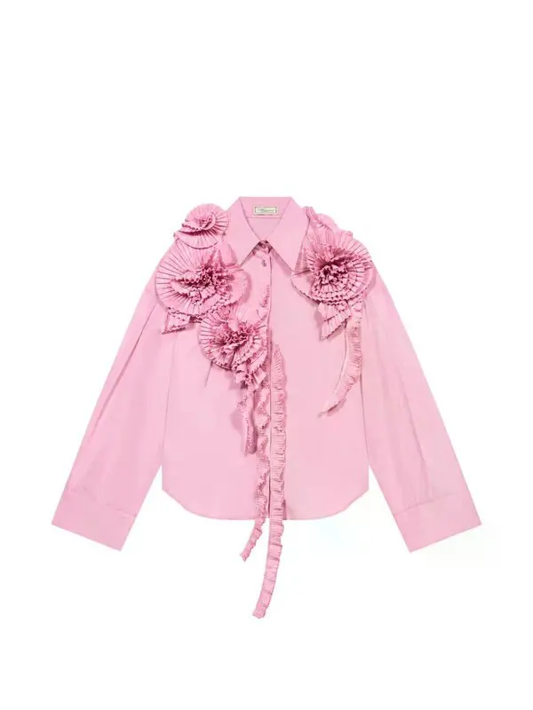 Blumarine Rose-embellished Shirt