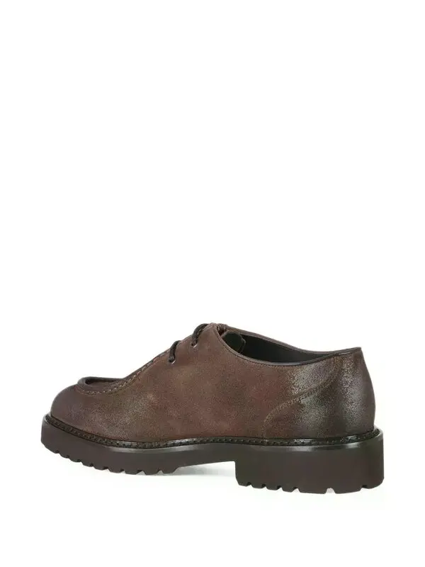 DOUCAL'S Suede Lug-sole Derby Shoes