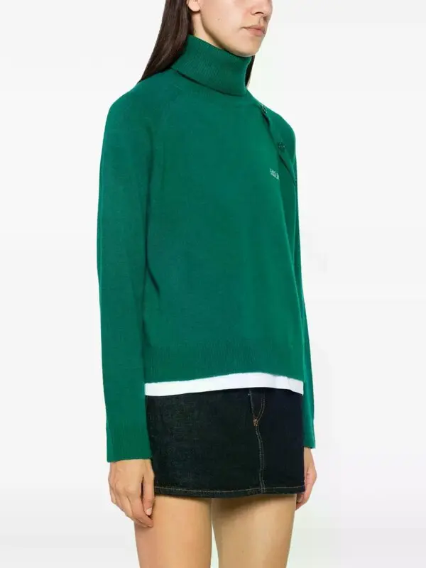Liu Jo Button-detail Roll-neck Sweater