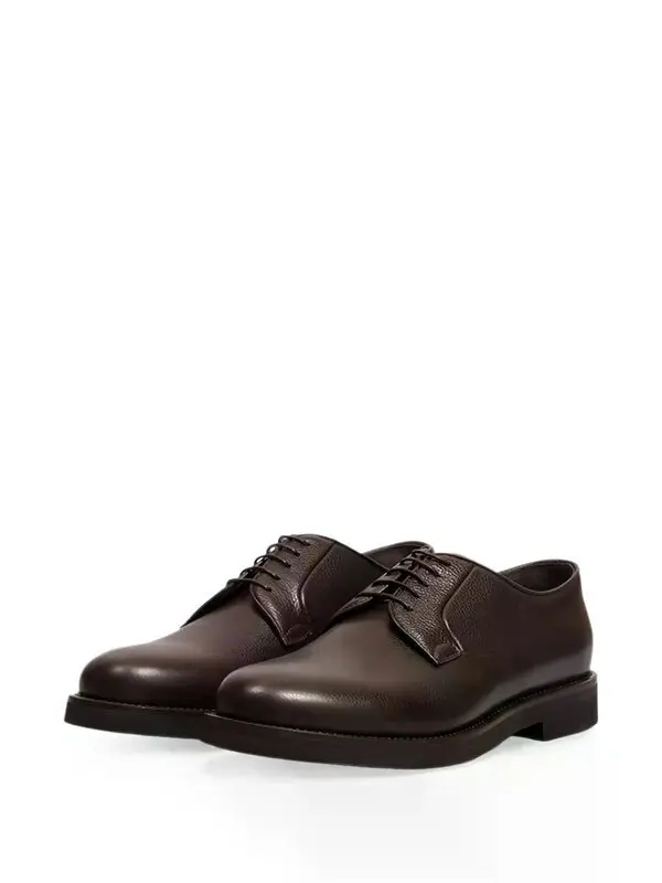 Peserico Grained Leather Derby Shoes