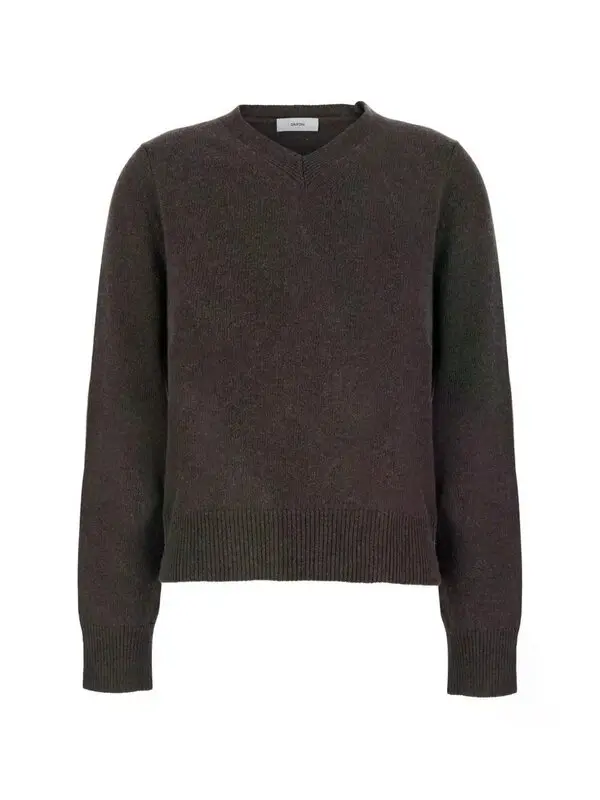 GRIFONI V-neck Elbow-patch Sweater