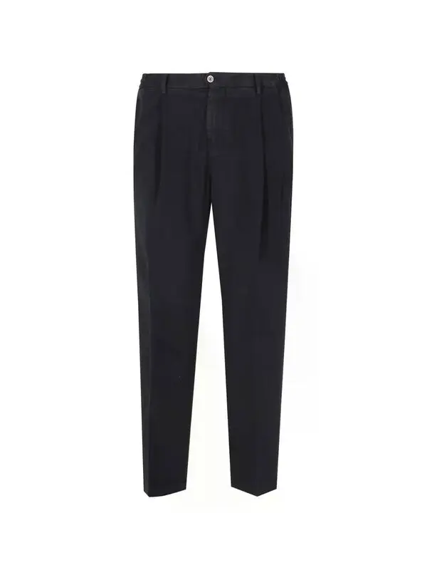 BRIGLIA 1949 Courmayeur Pleated Cotton Trousers