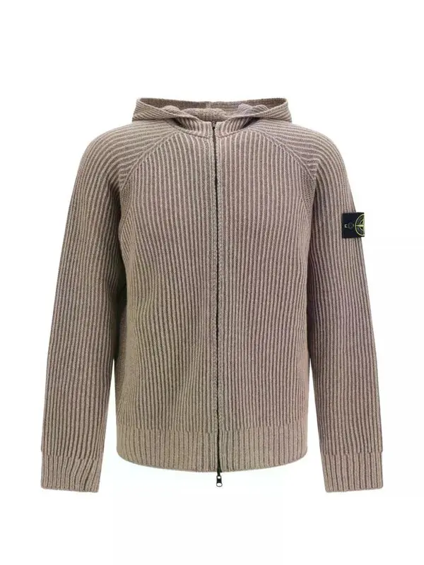 Stone Island 5100067 Cashmere-blend Cardigan - Neutrals