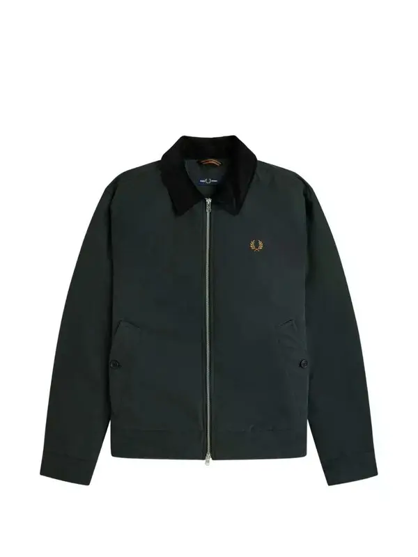 Fred Perry Corduroy-collar Logo-embroidered Jacket