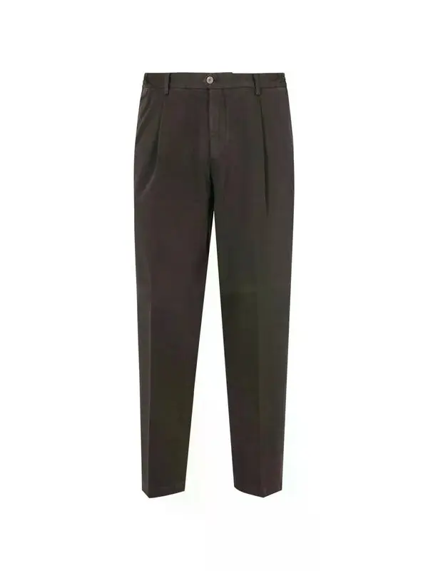 BRIGLIA 1949 Courmayeurd Pleated Trousers - Brown