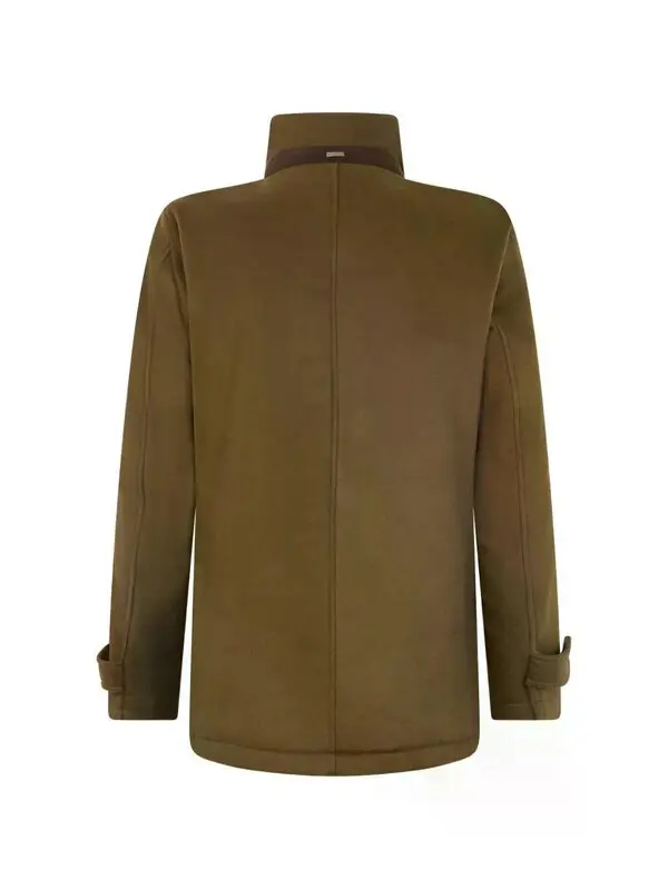 Herno Buttoned High-neck Coat