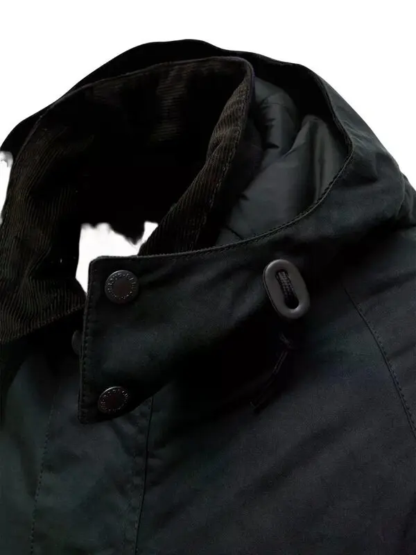 Barbour Hooded Corduroy-collar Jacket