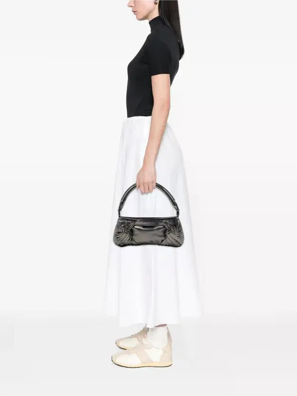 Burberry 2000-2017 Metallic Leather Sling Knot Shoulder Bag