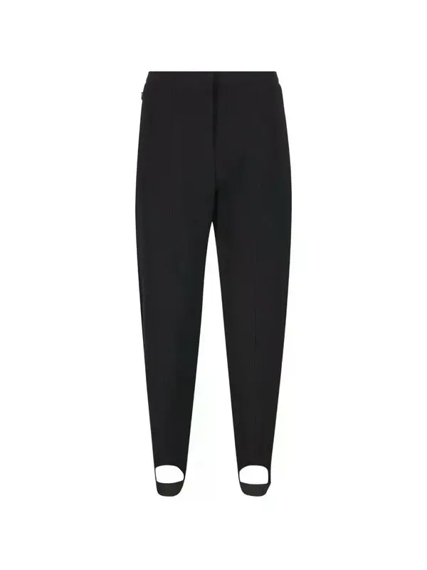 Loewe Stirrup-hem Calf-leather-pocket Trousers - Black