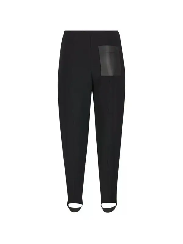 Loewe Stirrup-hem Calf-leather-pocket Trousers
