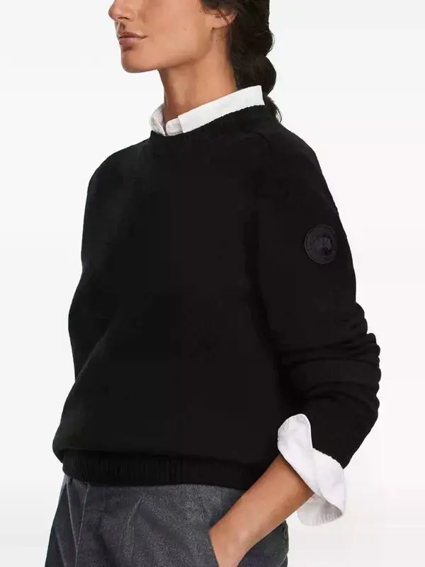 Canada Goose Joffre Logo-patch Sweater - Black