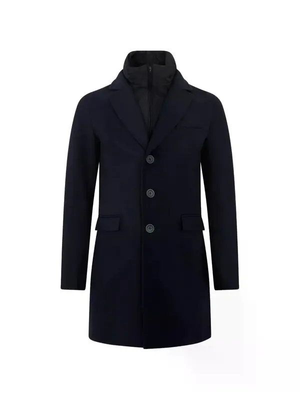 Herno Padded-insert Single-breasted Coat - Blue