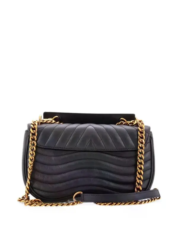 LOUIS VUITTON New Wave Chain Bag Quilted Leather Mm Crossbody Bag