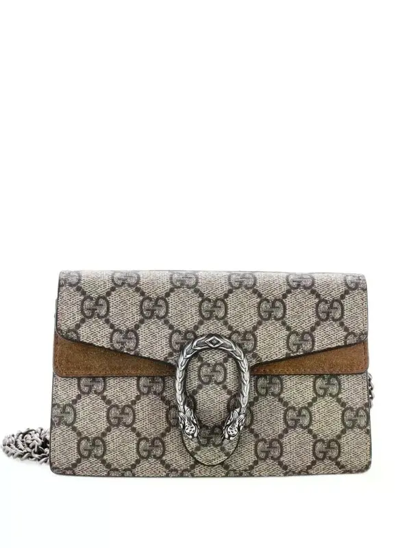 Gucci Dionysus Bag Gg Coated Canvas Super Mini Crossbody Bag