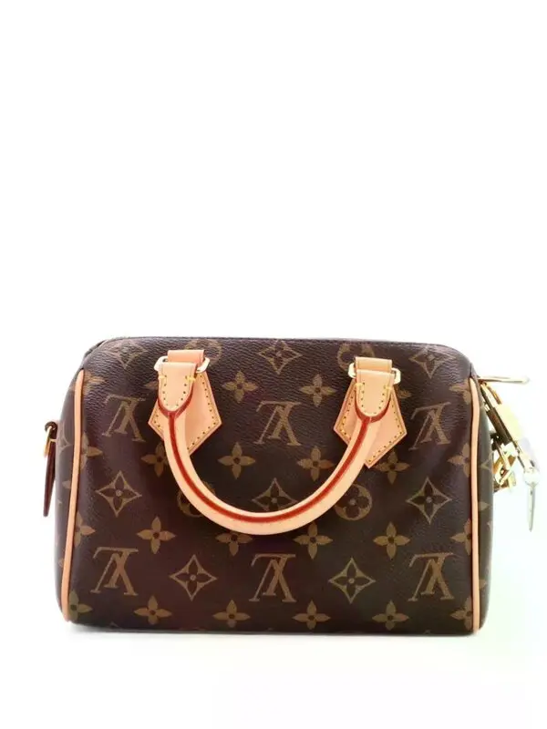 LOUIS VUITTON Speedy Bandouliere Bag Monogram Canvas 20 Crossbody Bag - Brown