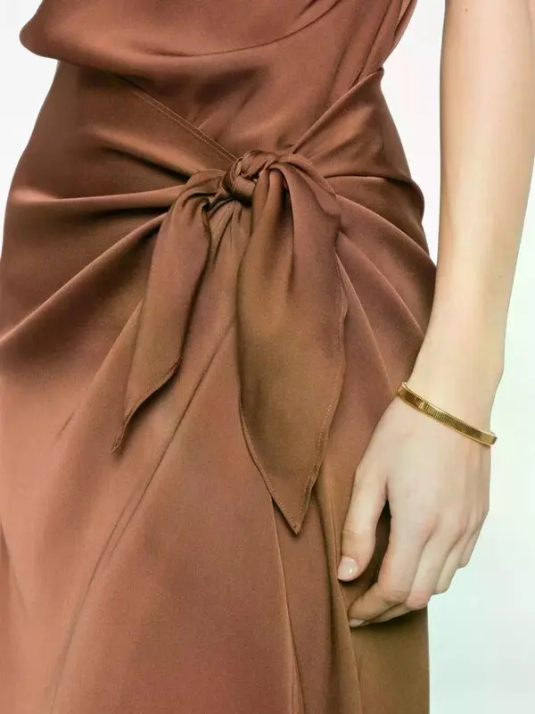 NOUVELLE SILK95FIVE French Tie Silk Skirt