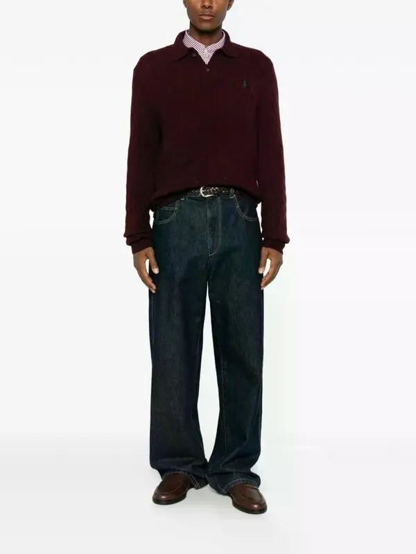 Polo Ralph Lauren Cable-knit Polo Sweater - Red