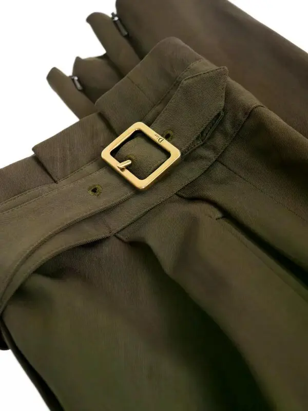Dior Low-crotch Buckled Trousers