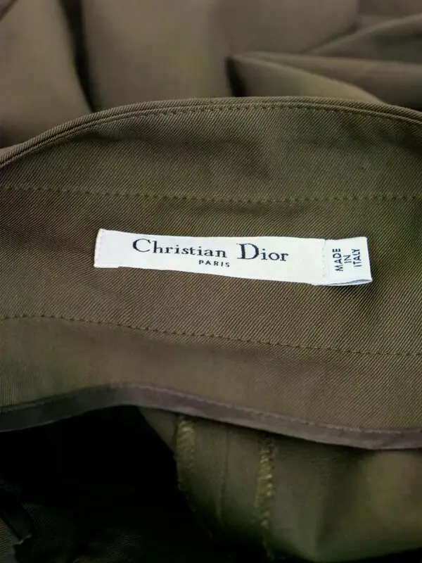 Dior Low-crotch Buckled Trousers