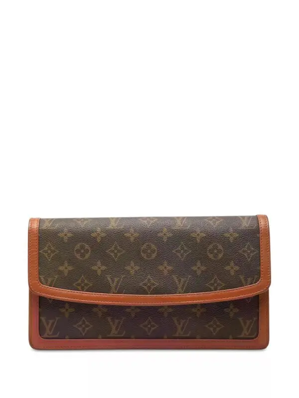 LOUIS VUITTON 1995 Monogram Pochette Dame Gm Clutch Bag
