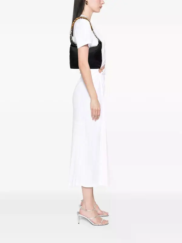 Gucci 2000-2015 Nylon Bamboo Shoulder Bag