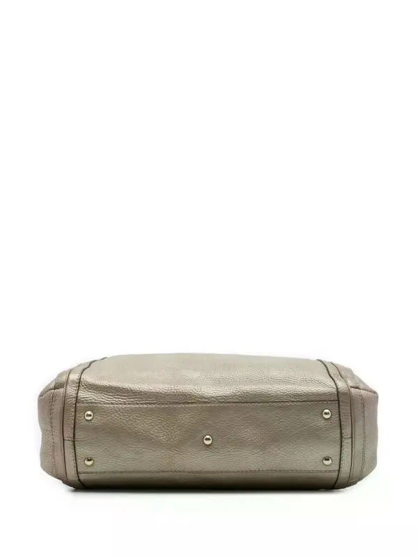 Gucci 2016-2026 Metallic Calfskin Bella Convertible Tote Satchel