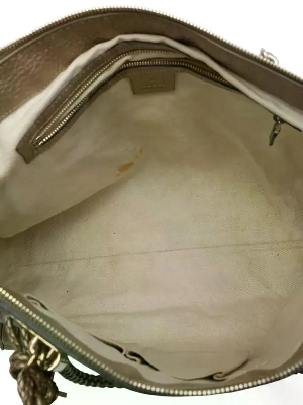 Gucci 2016-2026 Metallic Calfskin Bella Convertible Tote Satchel