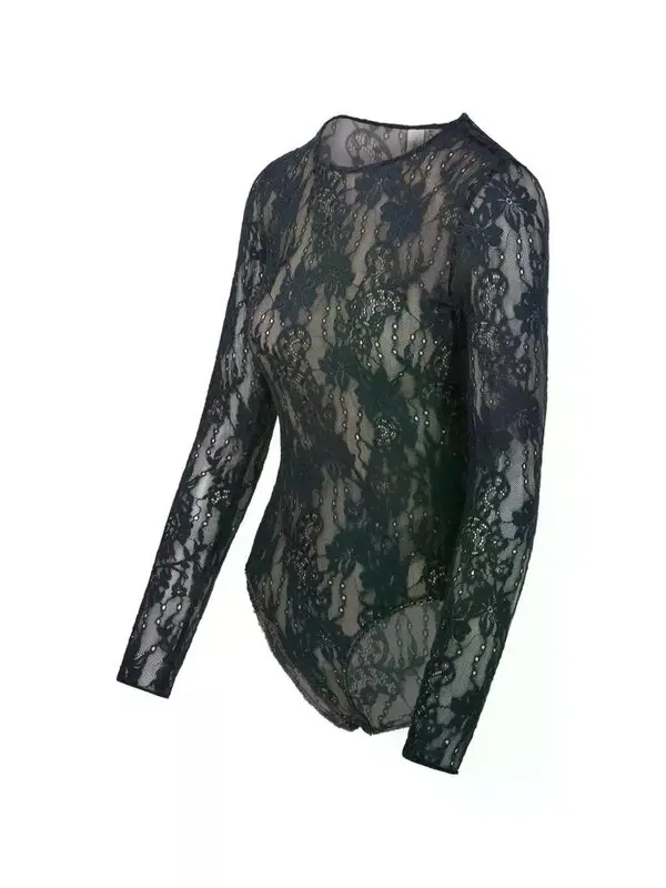 Zimmermann Floral-lace Bodysuit - Green