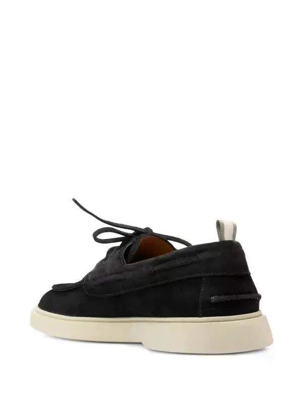 Officine Creative Bones 013 Suede Boat Shoes