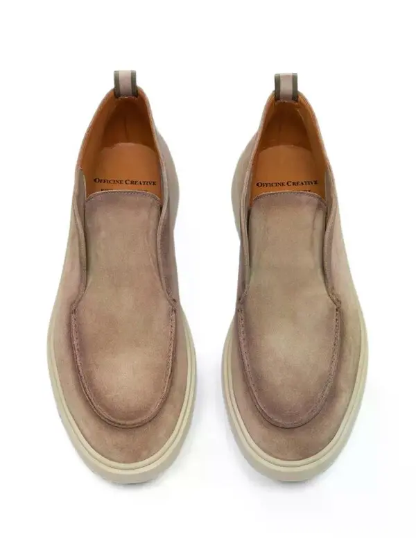 Officine Creative Bones Slip-on Suede Boots