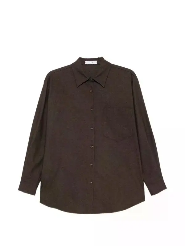 ELEH Chest-pocket Shirt - Brown