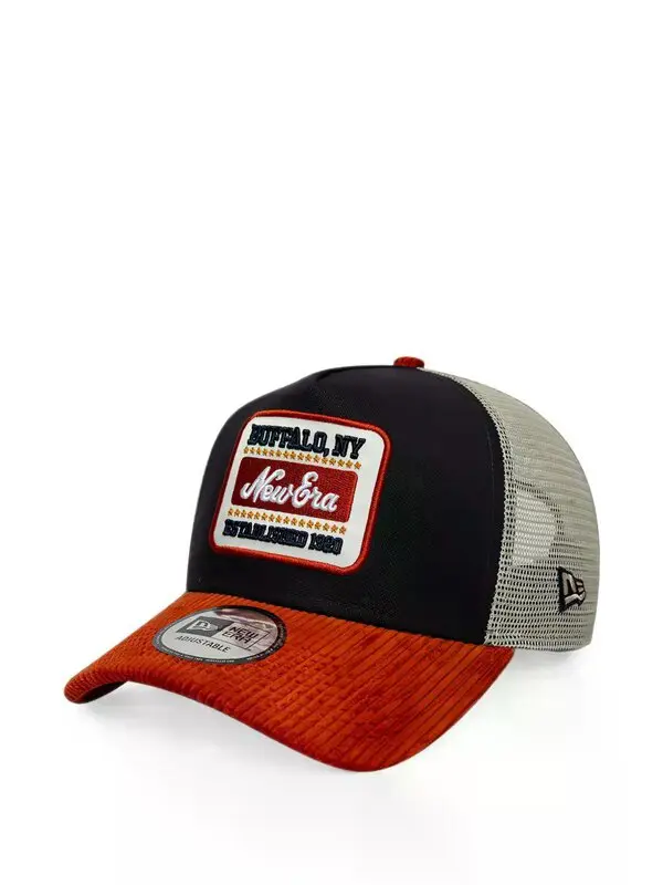 New Era Logo-patch Corduroy Trucker Cap