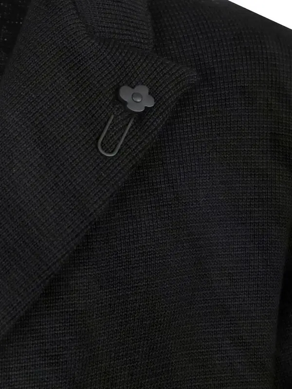 LARDINI Double-breasted Knitted Jacket