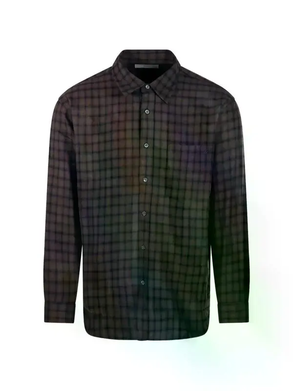 DUNST Check-pattern Long-sleeve Shirt