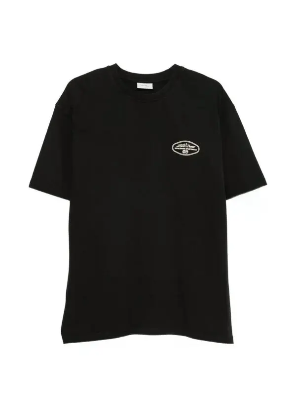 LES DEUX Worldwide Logo-print Cotton T-shirt