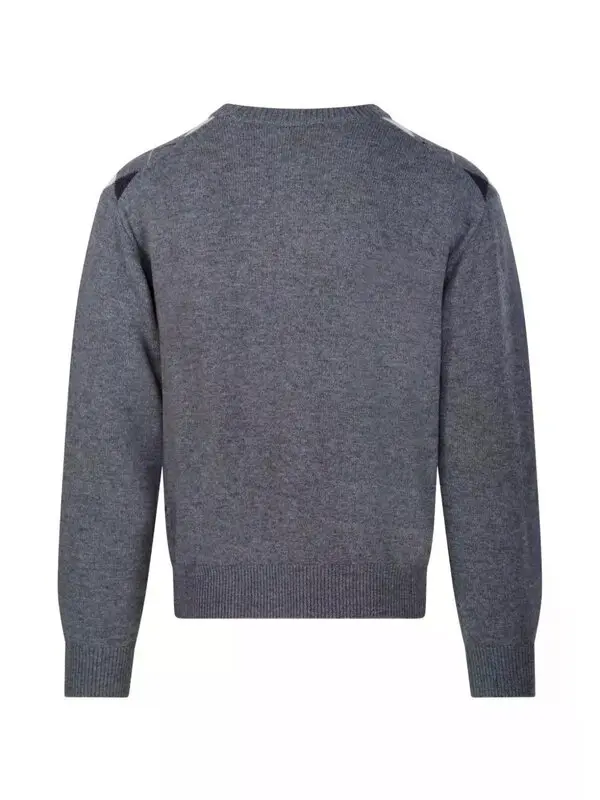 DUNST Argyle-pattern Sweater