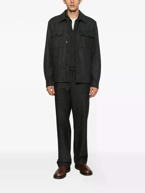 Moncler Logo-patch Wool-blend Jacket