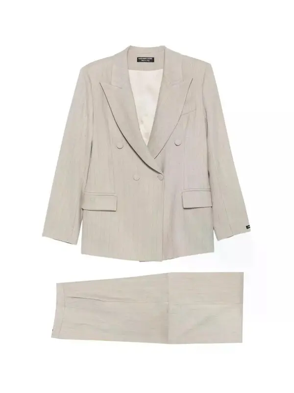 ALESSANDRO LEGORA Pinstriped Double-breasted Suit
