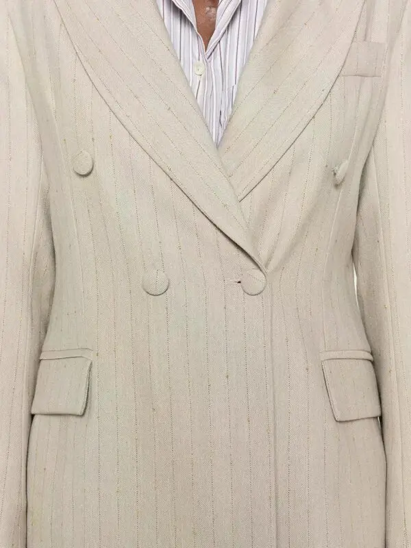 ALESSANDRO LEGORA Pinstriped Double-breasted Suit