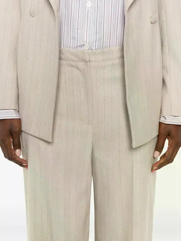 ALESSANDRO LEGORA Pinstriped Double-breasted Suit