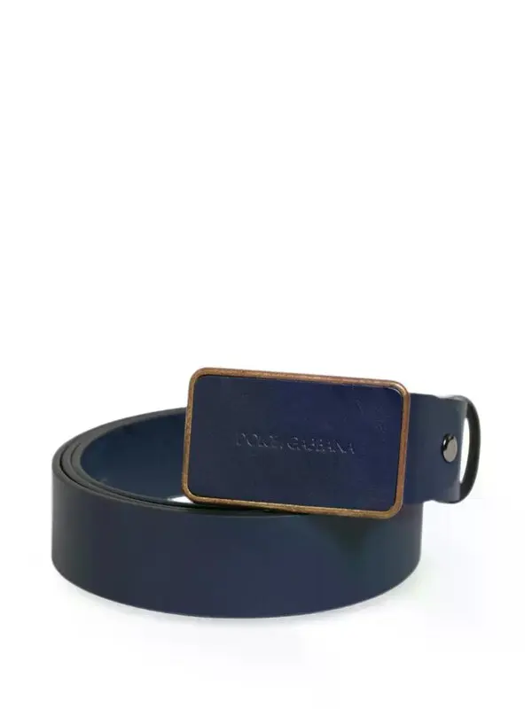 Dolce & Gabbana Logo-buckle Leather Belt